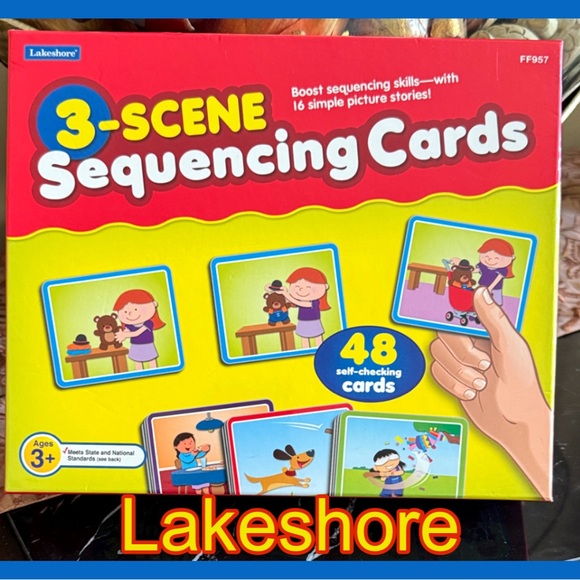 Lakeshore | Toys | Lakeshore 3scene Sequencing Cards Set | Poshmark